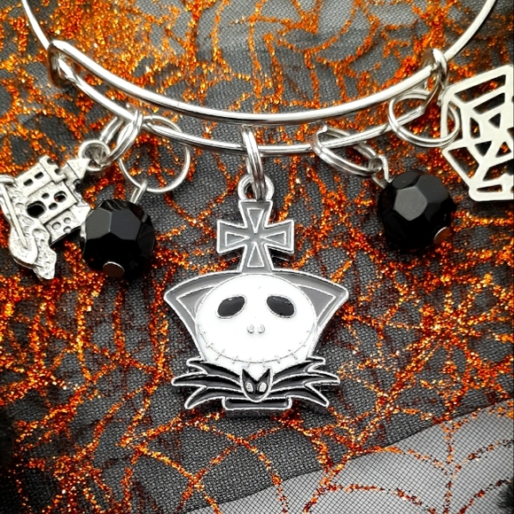 Hand Crafted | Jewelry | Halloween Jack Skeleton Bracelet | Poshmark
